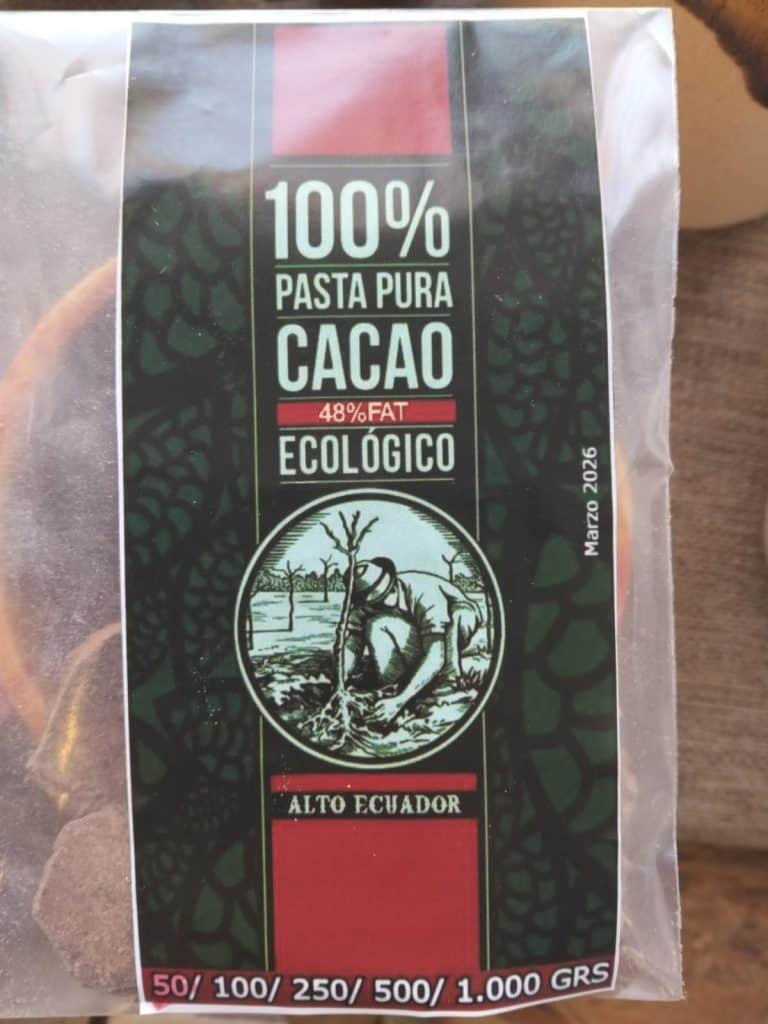 Pasta Pura de Cacao 50gr – Suma Qamaña – Almacenata